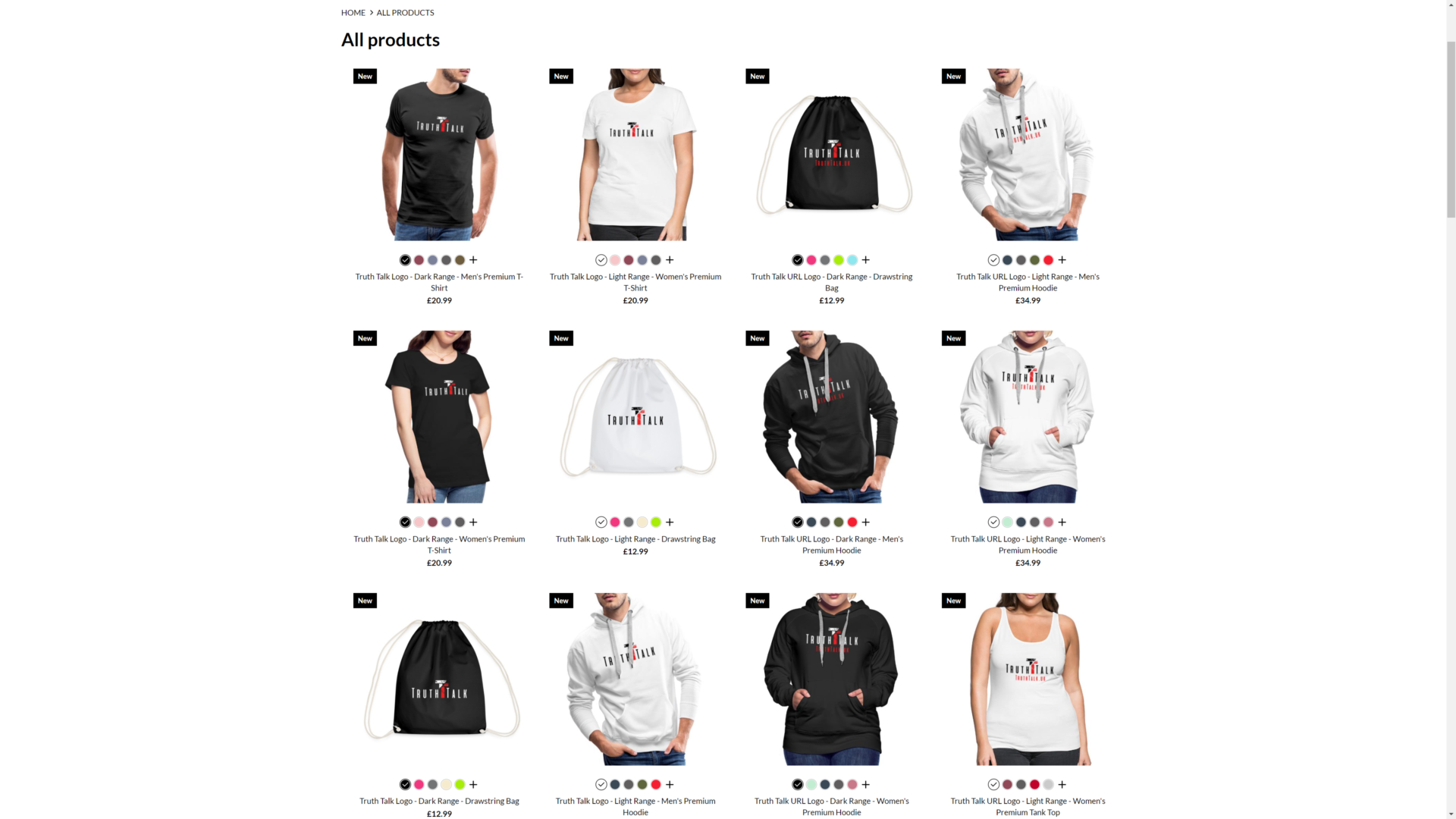 TruthTalkUK merchandise shop has officially opened - Truth Talk UK